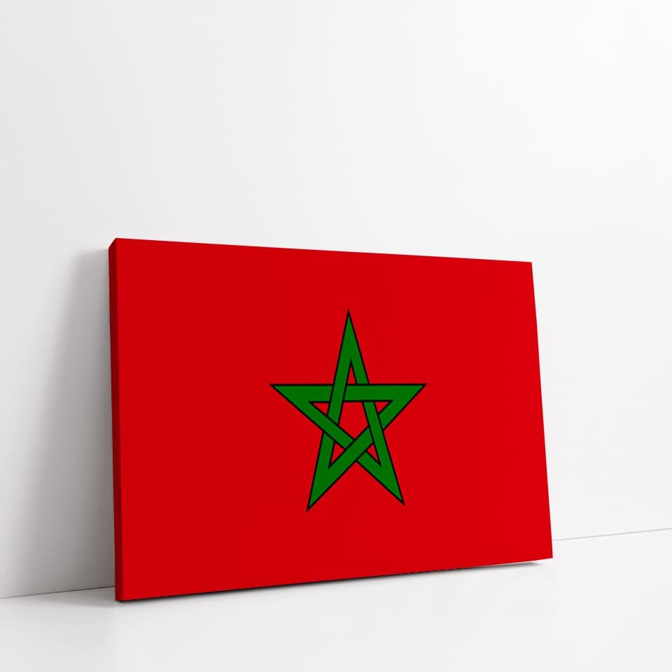Achetez le tableau décoratif Drapeau du Maroc sur MonTableau